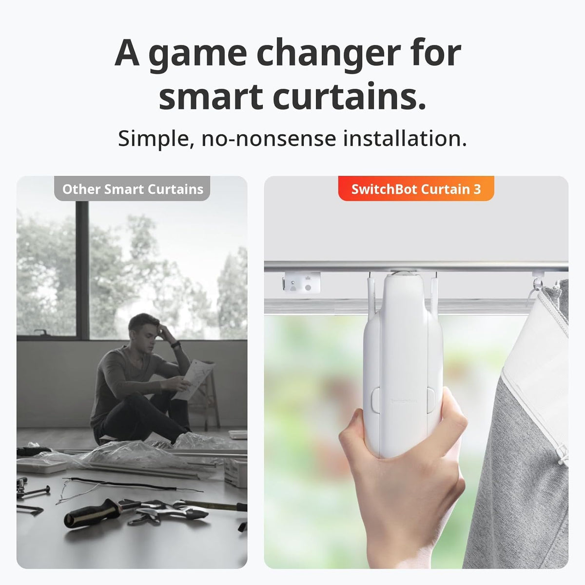 SwitchBot Curtain 3 Solar Panel Combo | Smart Home Automation | SwitchBot EU