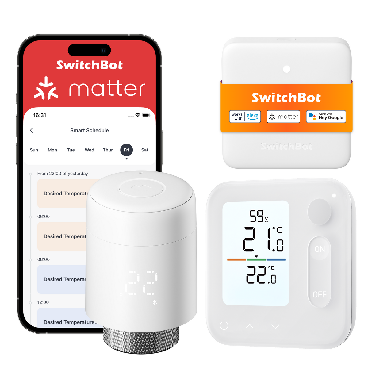 SwitchBot Smart Radiator Thermostat Panel Matter Combo | SwitchBot EU