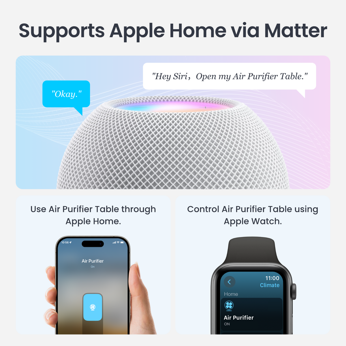 SwitchBot Air Purifier Table | 2-in-1 HEPA Filter with Wireless ...