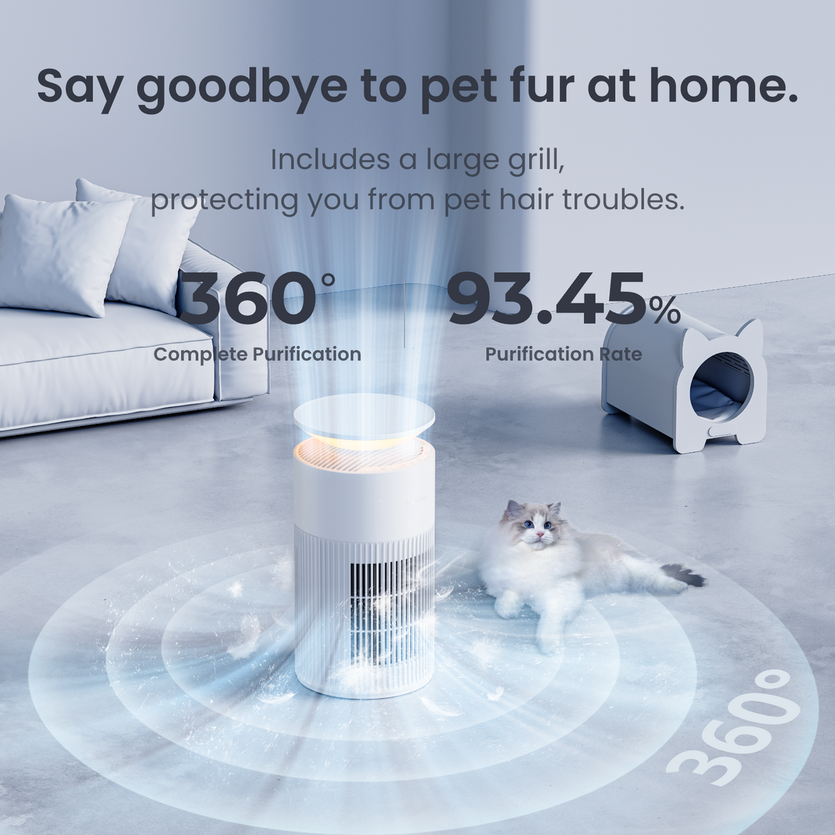 SwitchBot Air Purifier CO2 Monitor Combo | 93% Pet Hair Removal & HEPA Filtration | SwitchBot EU